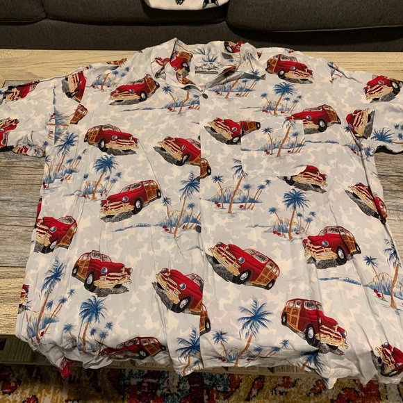 Pineapple Connection | Shirts | Mens Vintage Car Tropical Button Up ...